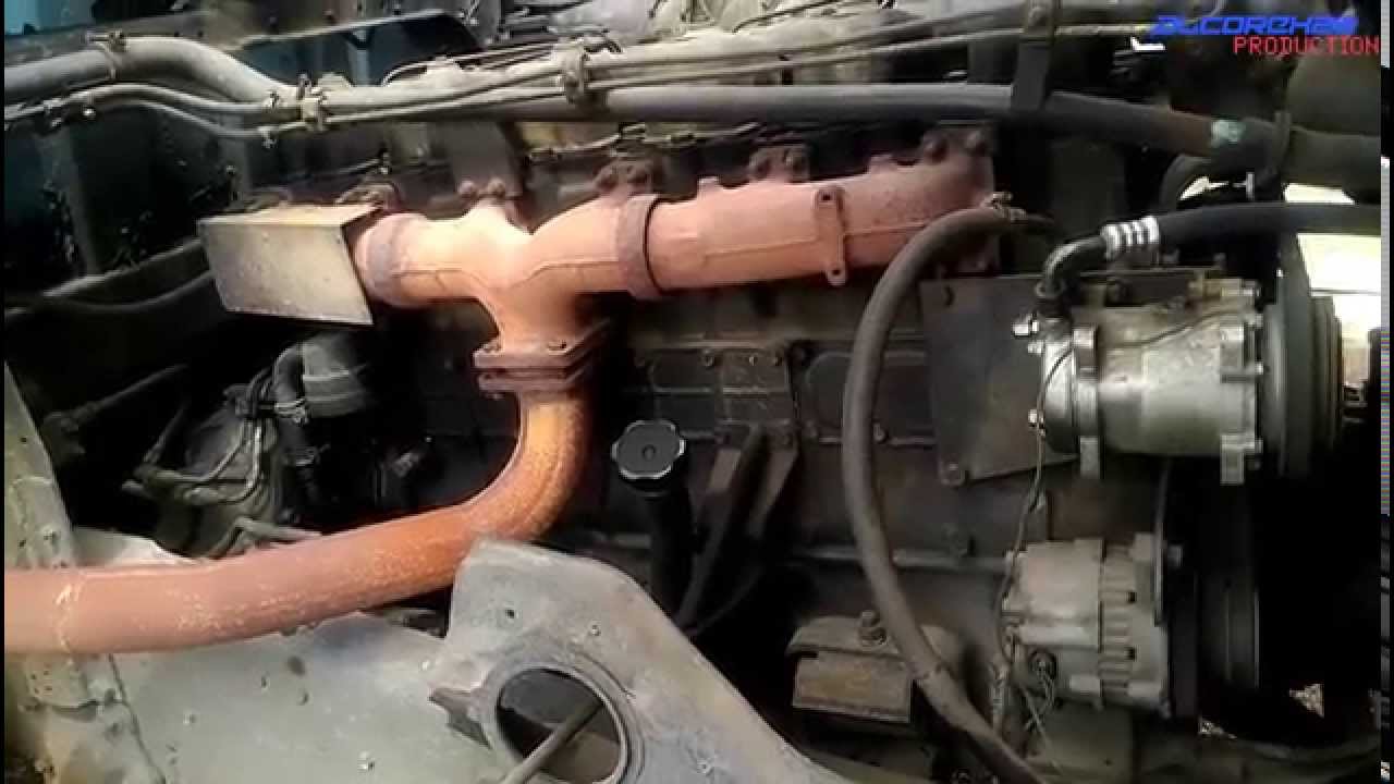Mitsubishi Fuso 6D22(Truck Variant) Engine View - YouTube
