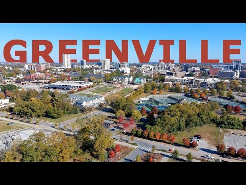 Downtown Greenville, SC Fall Scenery 2025 - YouTube