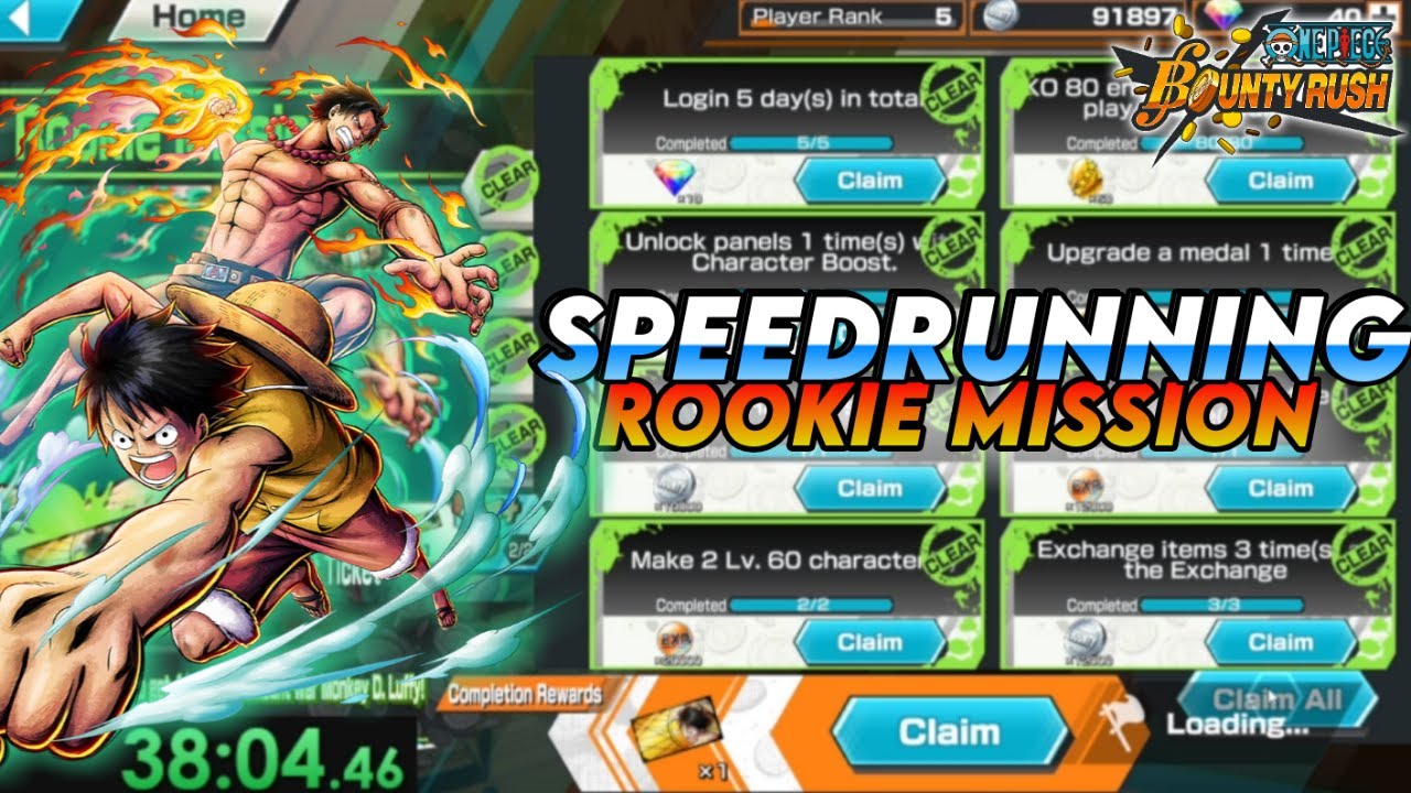 Speedrunning Rookie Mission One Piece Bounty Rush - YouTube