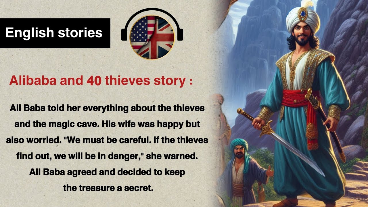 English stories - Ali baba and 40 thieves story in english - YouTube