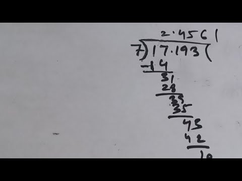 write the quotient round off to first decimal place second decimal place and third decimal place ...