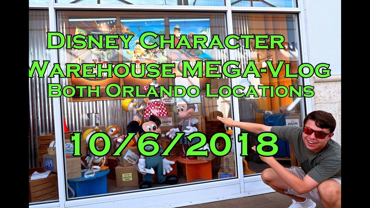 Disney's Character Warehouse MEGA VLOG Vineland and International Drive ...