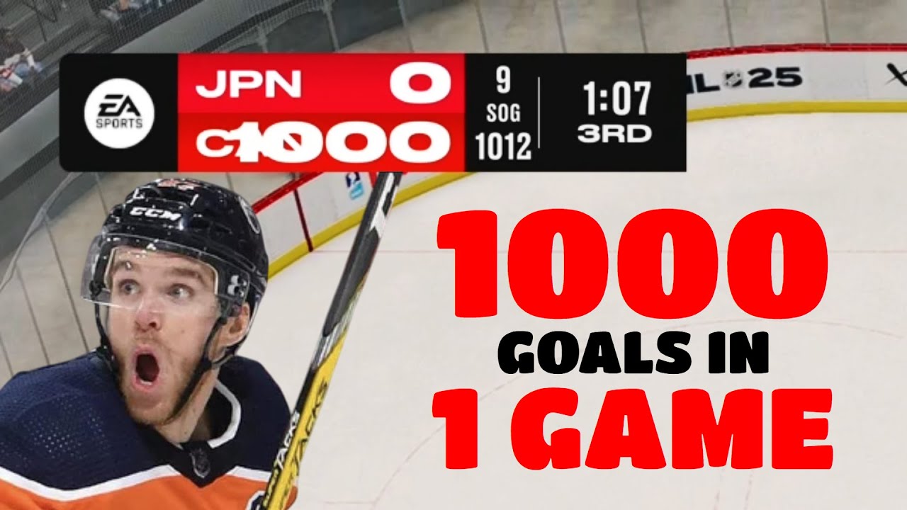I scored 1000 GOALS in ONE GAME - YouTube