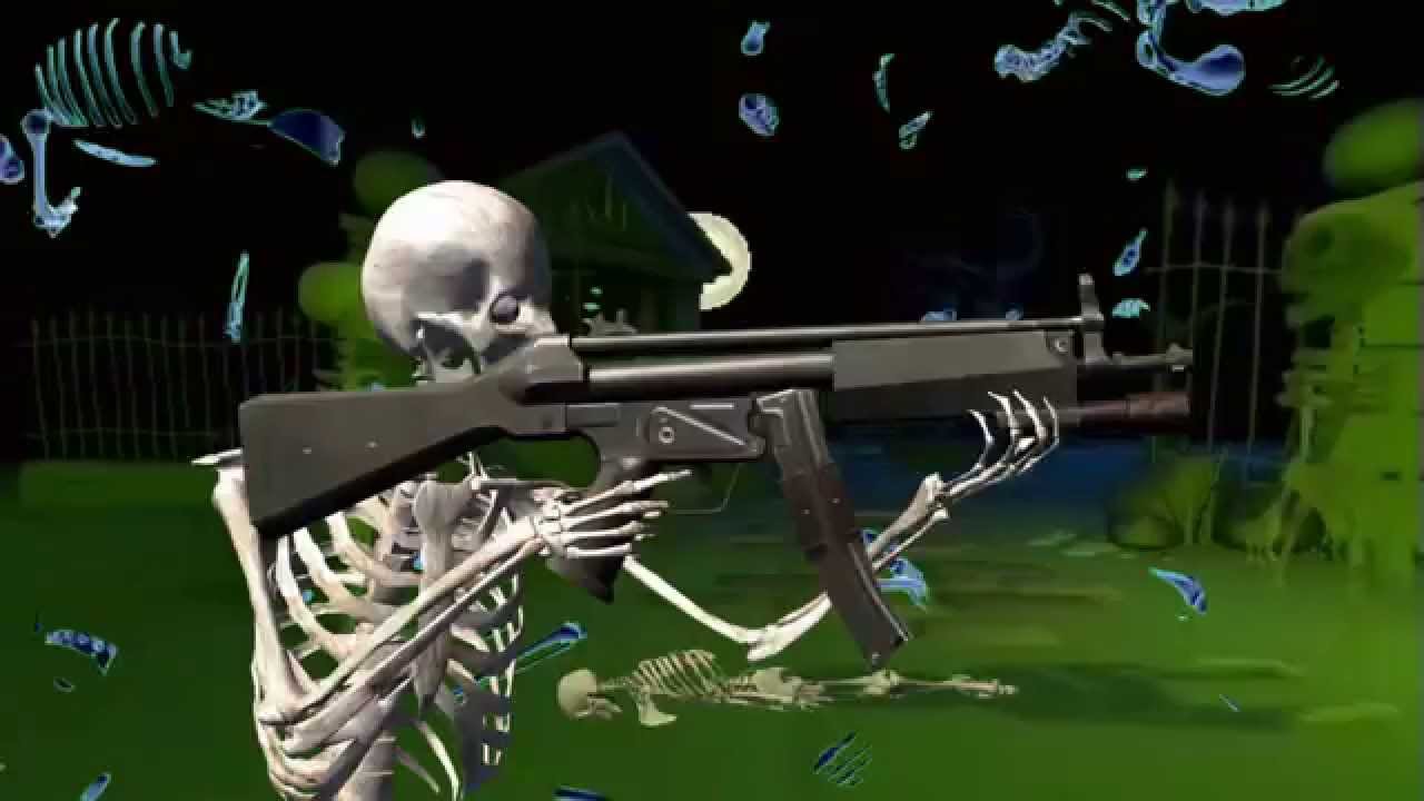 SKELETON DANCE MIX SCARY HORROR VIDEO CLIP - YouTube