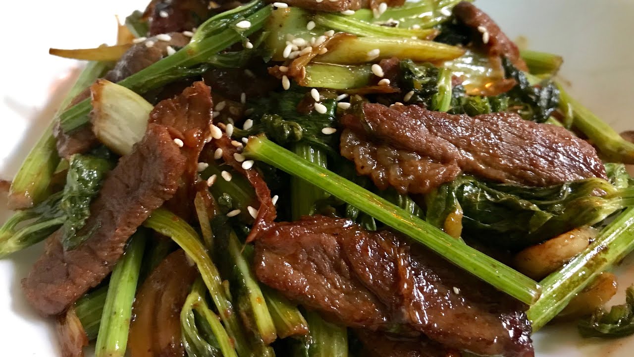 How to make start fry buff with celery (simple way - YouTube