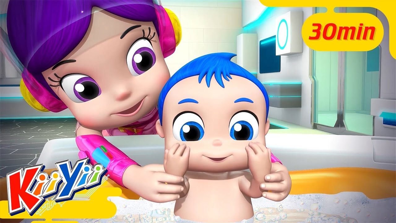 Bath Song Part 2 | Kids Learning | ABCs and 123s | KiiYii | Nursery ...