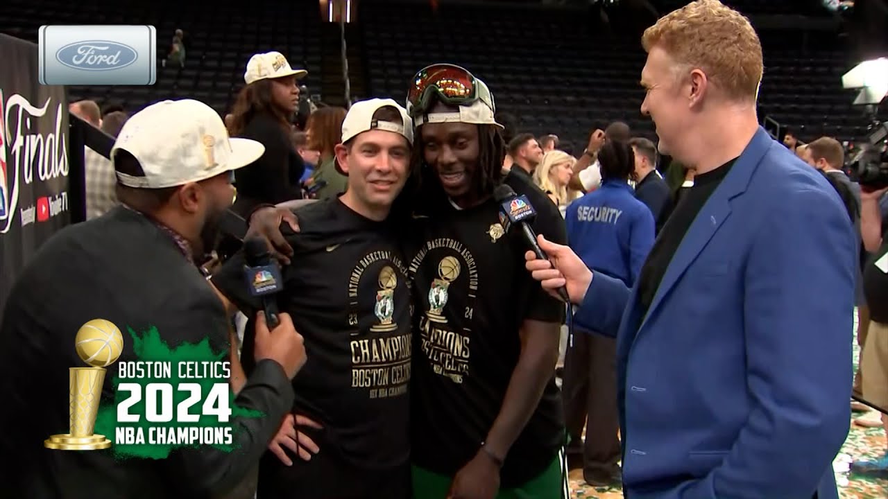 EXCLUSIVE interviews with Boston Celtics after 2024 NBA Finals win ...