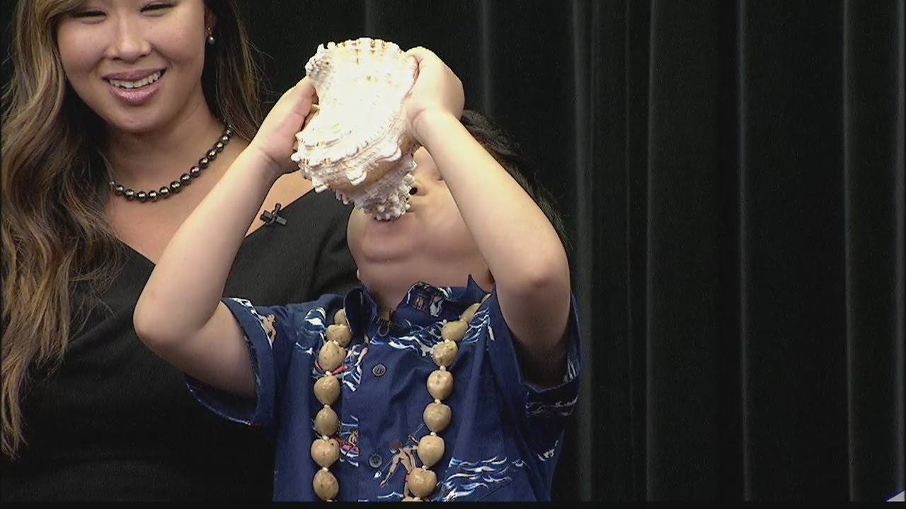 Pearlridge Keiki Hoolaulea to Feature Conch Blowing Contest - YouTube