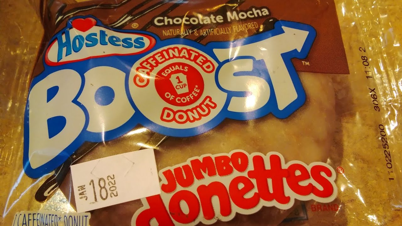 NEW Hostess BOOST Caffeinated Chocolate Mocha Donut!🍩 - YouTube