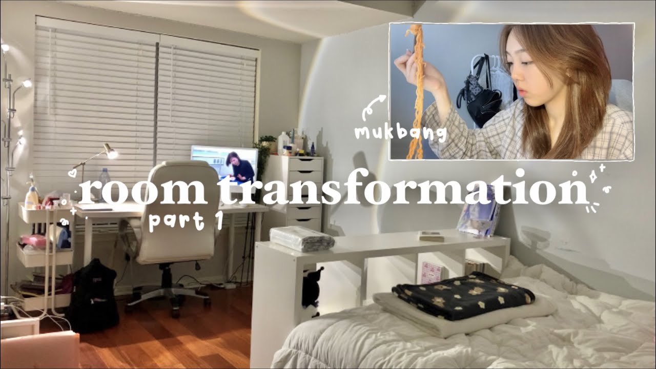 room makeover💌: new space, mukbang, new furniture - YouTube