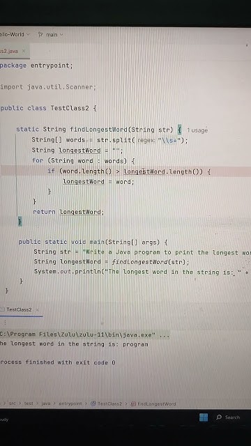 Java Program To Print The Longest Word From A Given String 🚀 Javaprogramming Java Javatips