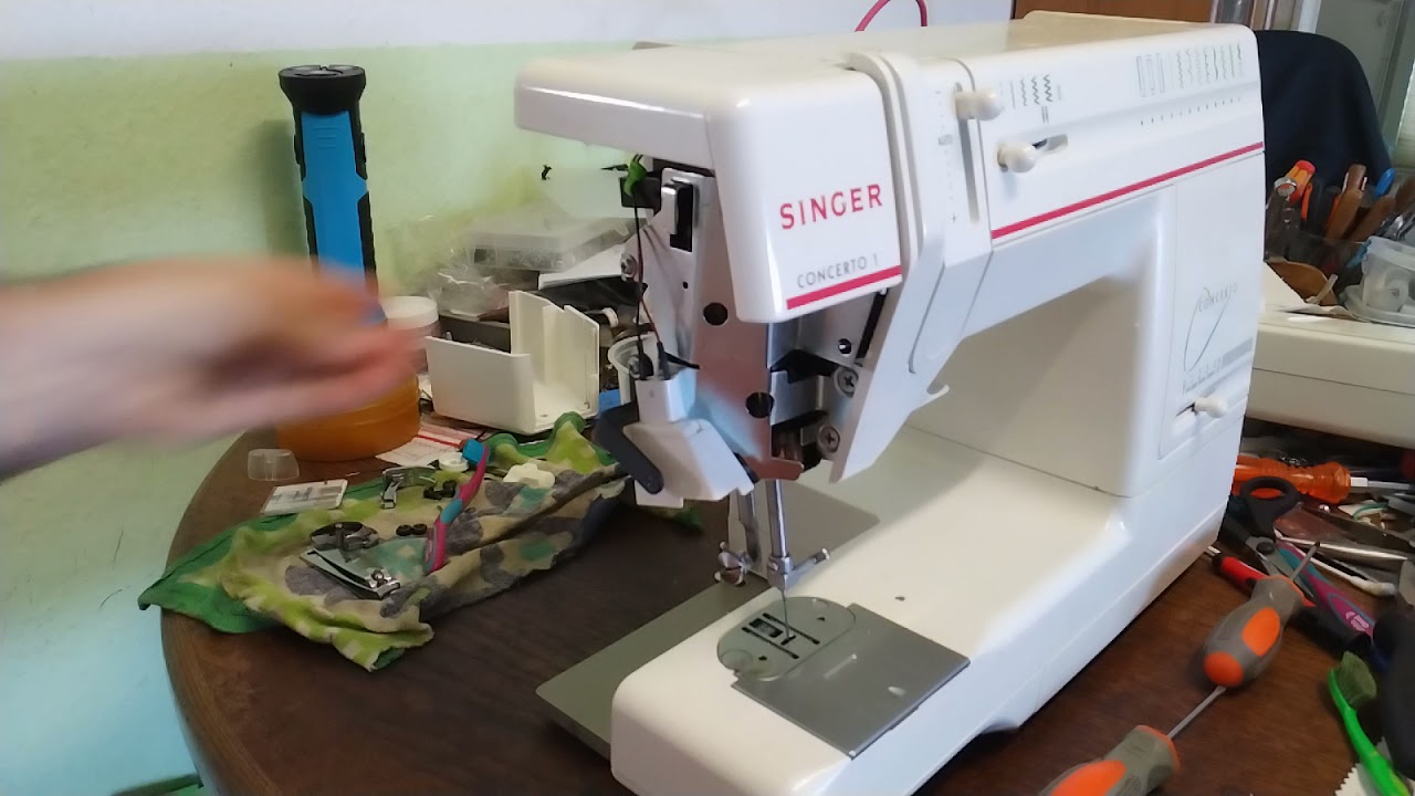 Singer Nämaschineجزء أولModell 9210 CONCERTO1 تجريب وإختبار وشرح العمل ...