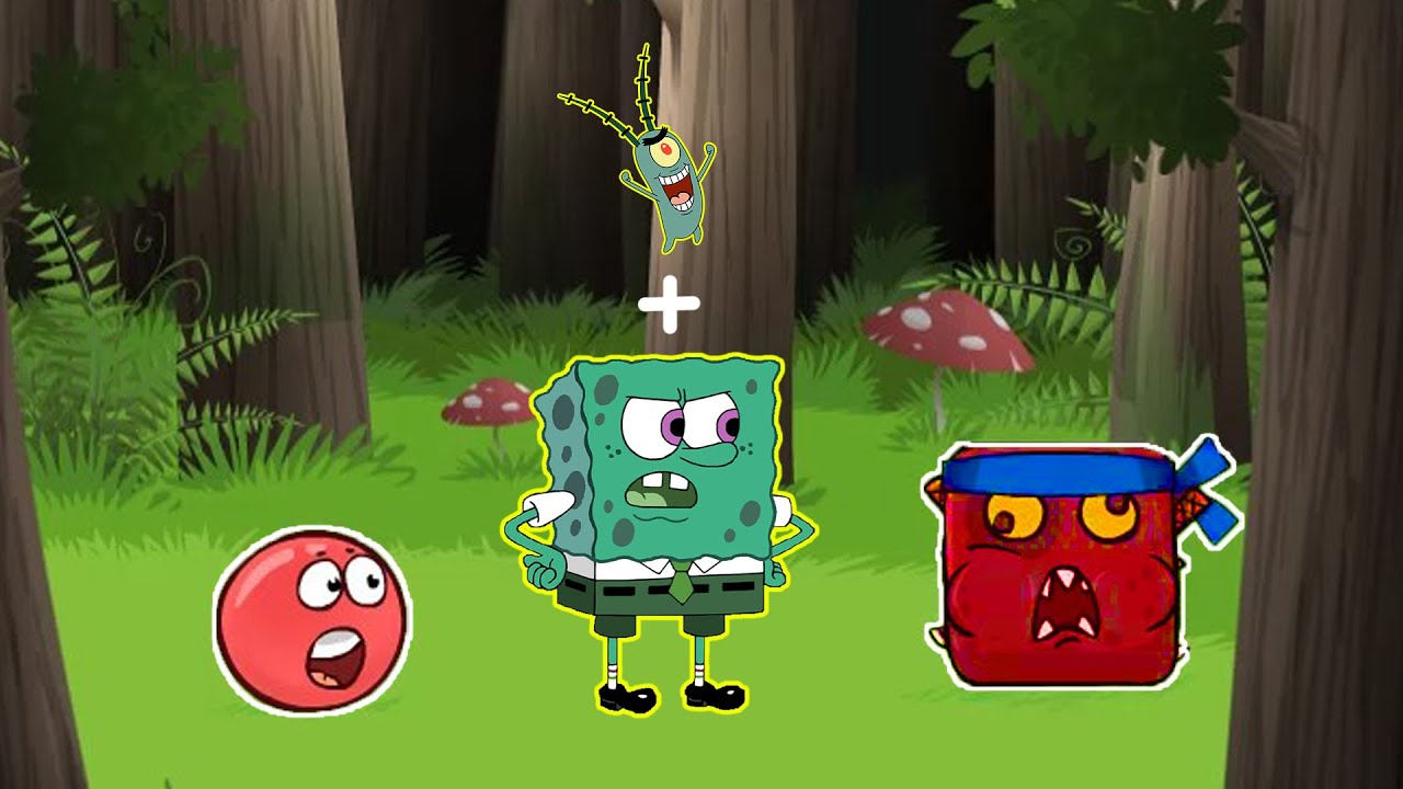 Red Ball 4 - Plankton Spongebob Ball - All Levels - Desert Hills ...