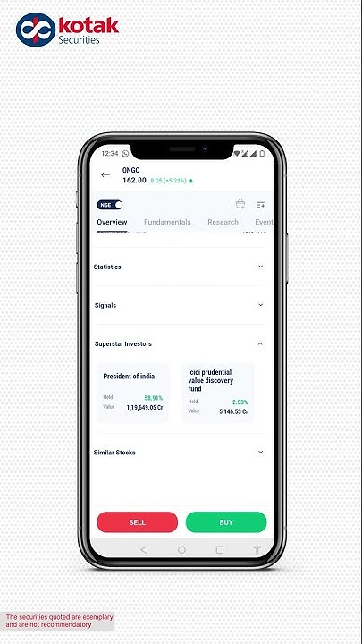 How To Use Superstar Investors in Kotak Stock Trading App - YouTube