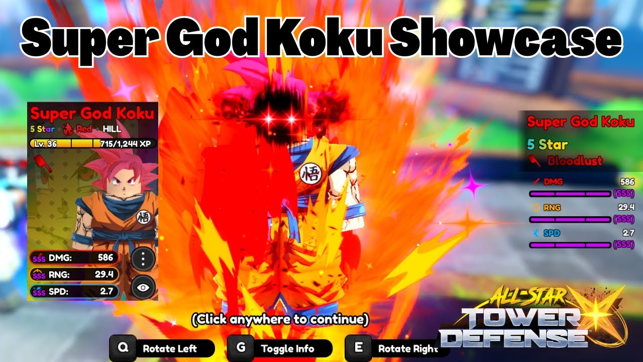 Super God Koku Showcase ASCENDED (Goku DragonBall) All Star Tower ...