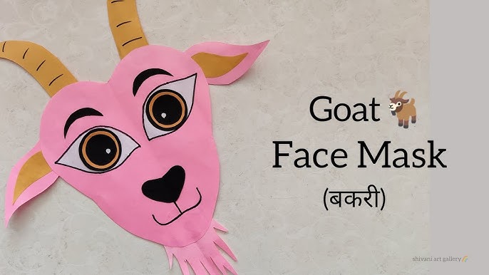 Printable Goat Mask