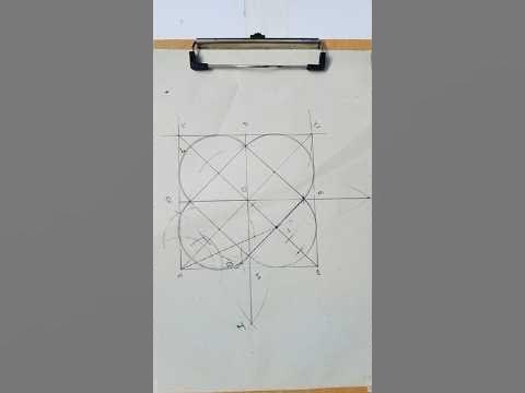 How to draw 4 Semi Circles in Squar Each Semi Circle Touching 2 Sides ...