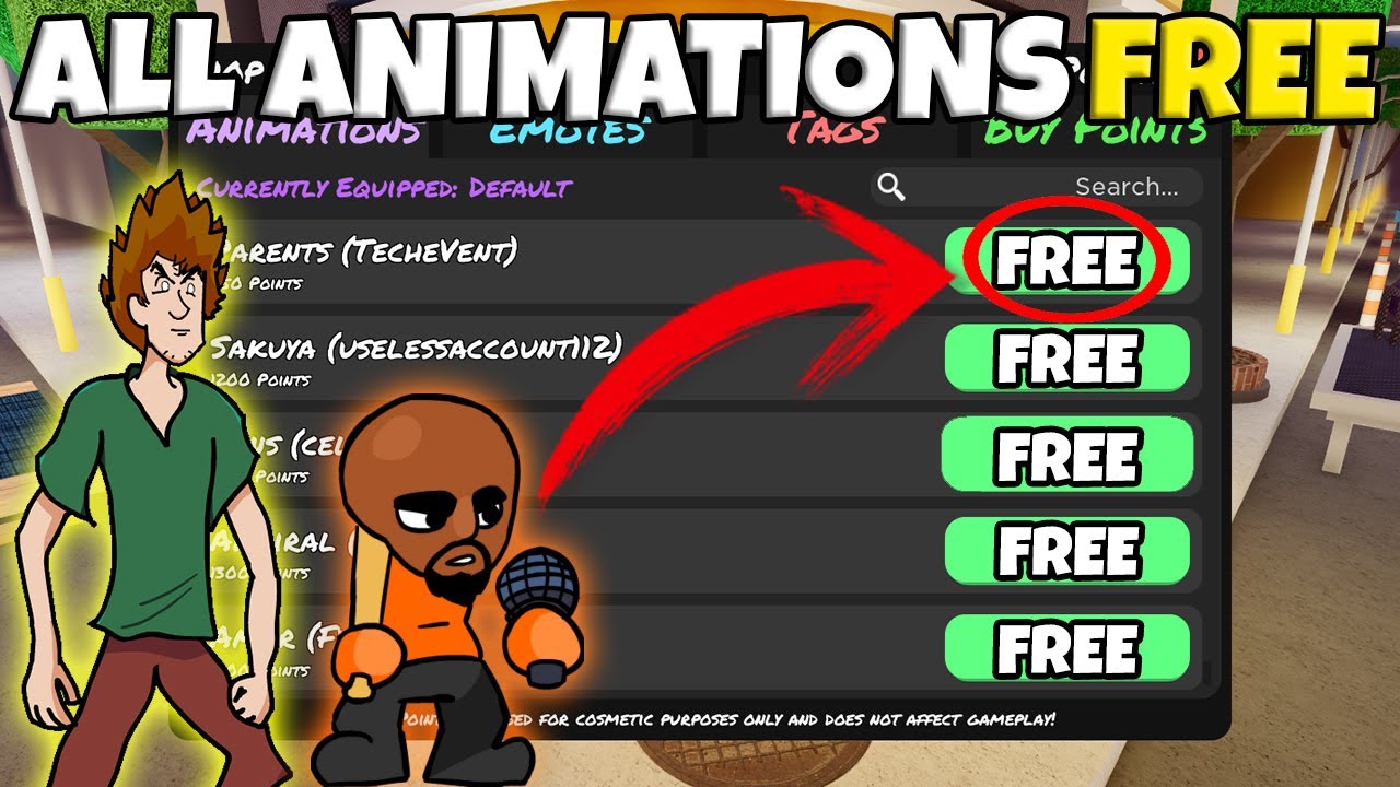 how to get ALL animations FREE funky friday - YouTube