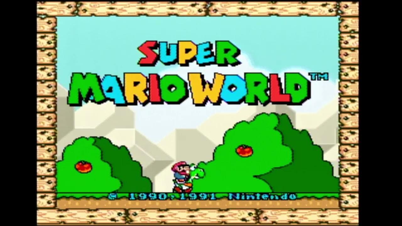Super Mario World Start Up Super Nintendo Snes Youtube