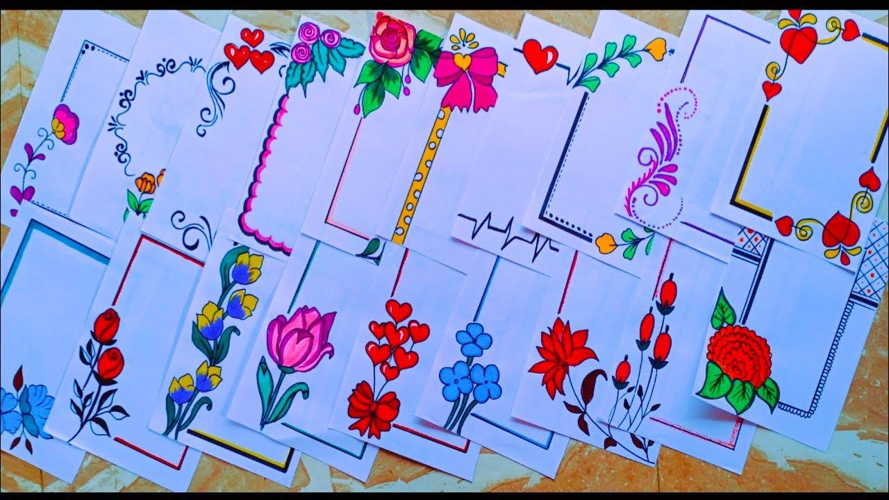 50 NEW 🥳 BORDER DESIGNS/ PROJECT WORK DESIGNS/ ASSIGNMENT FRONT PAGE ...
