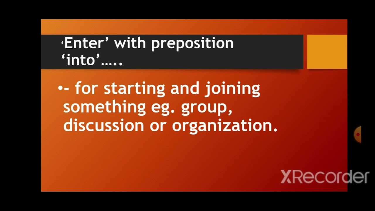 The verb 'ENTER' with and without preposition 'INTO'... #english # ...
