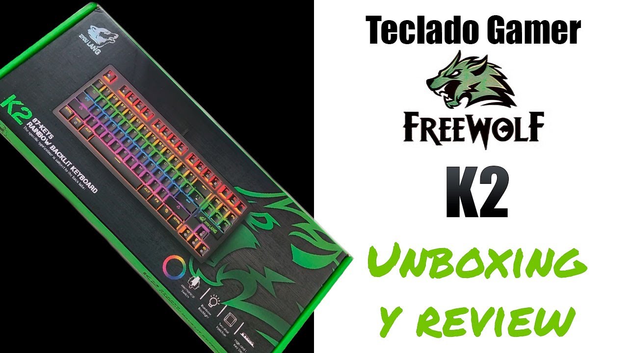 Teclado Gamer Free Wolf K2 (Ziyou Lang K2) ¿el más barato? - YouTube