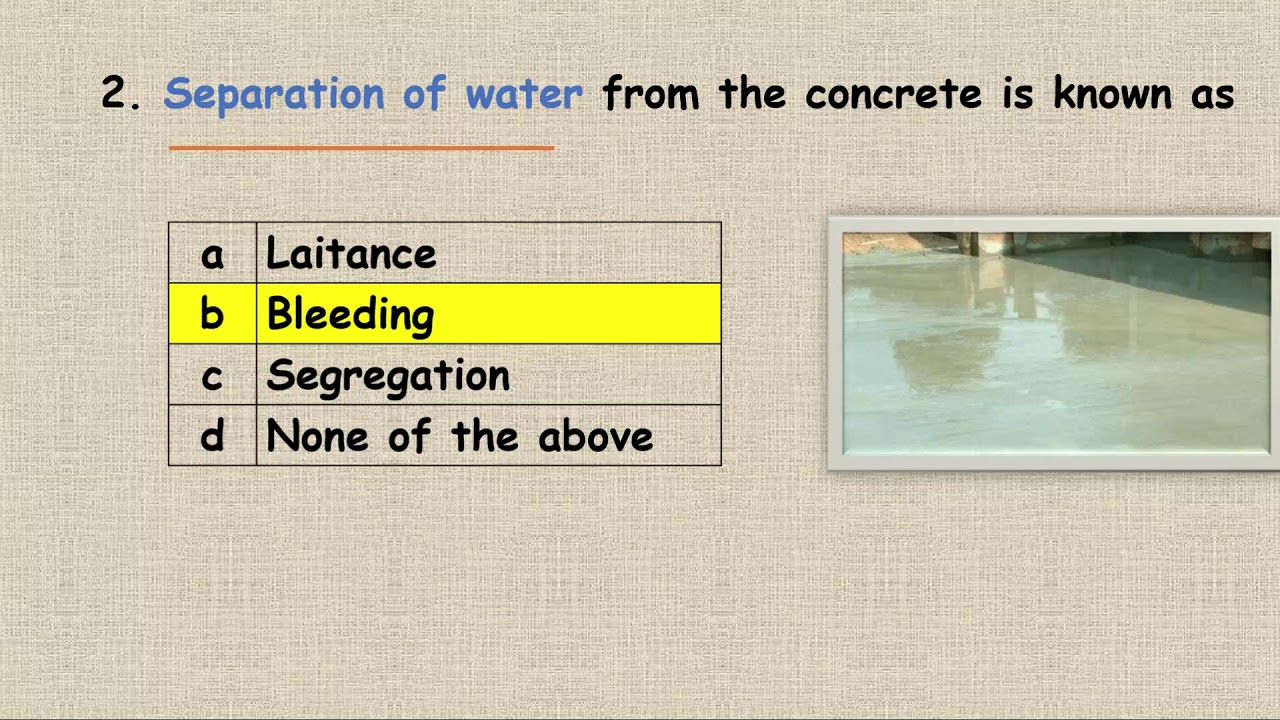 MMUP/ UPDA TRAINING PART 2 - SEGREGATION , BLEEDING & LAITANCE IN ...