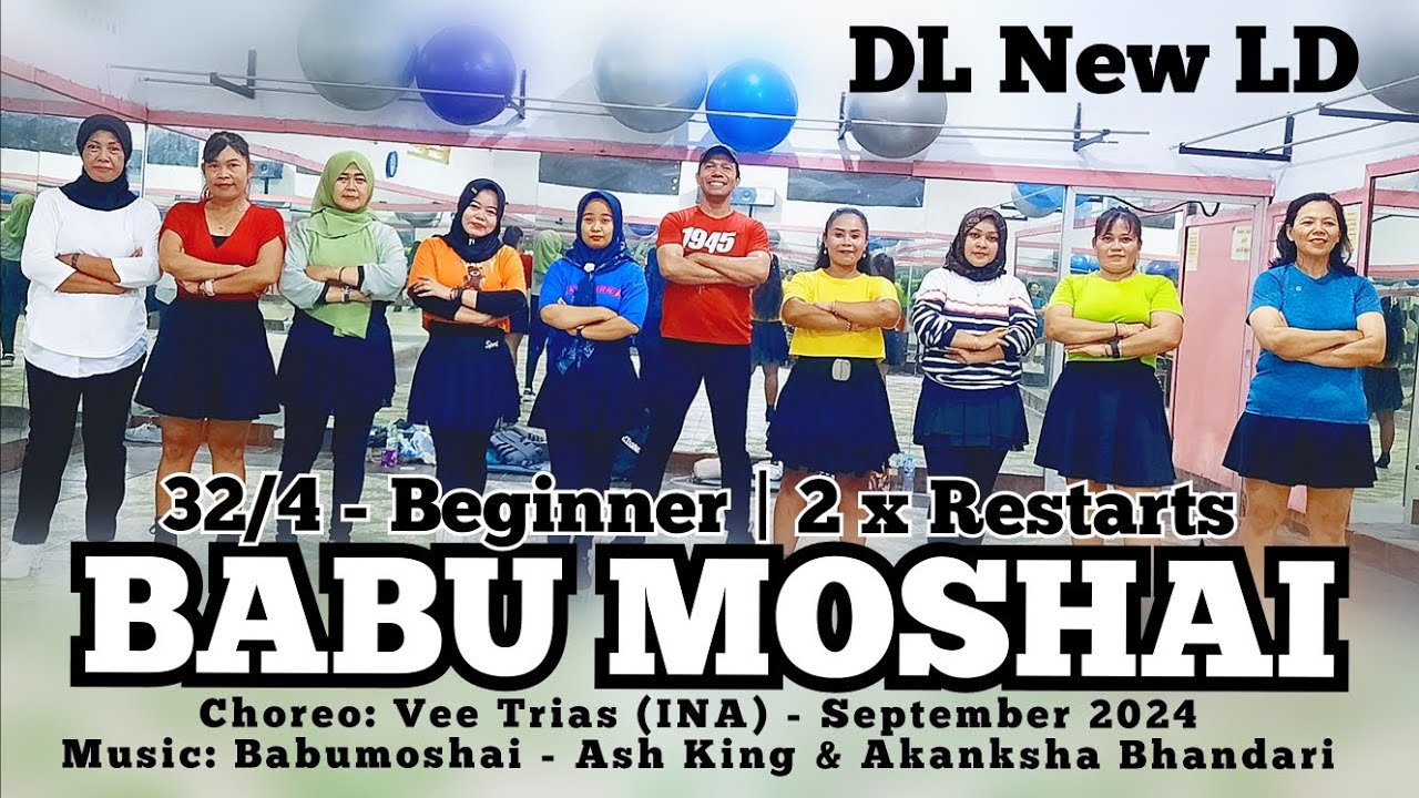 Babu Moshai Line Dance | Beginner | Vee Trias (INA) @veetrias - YouTube