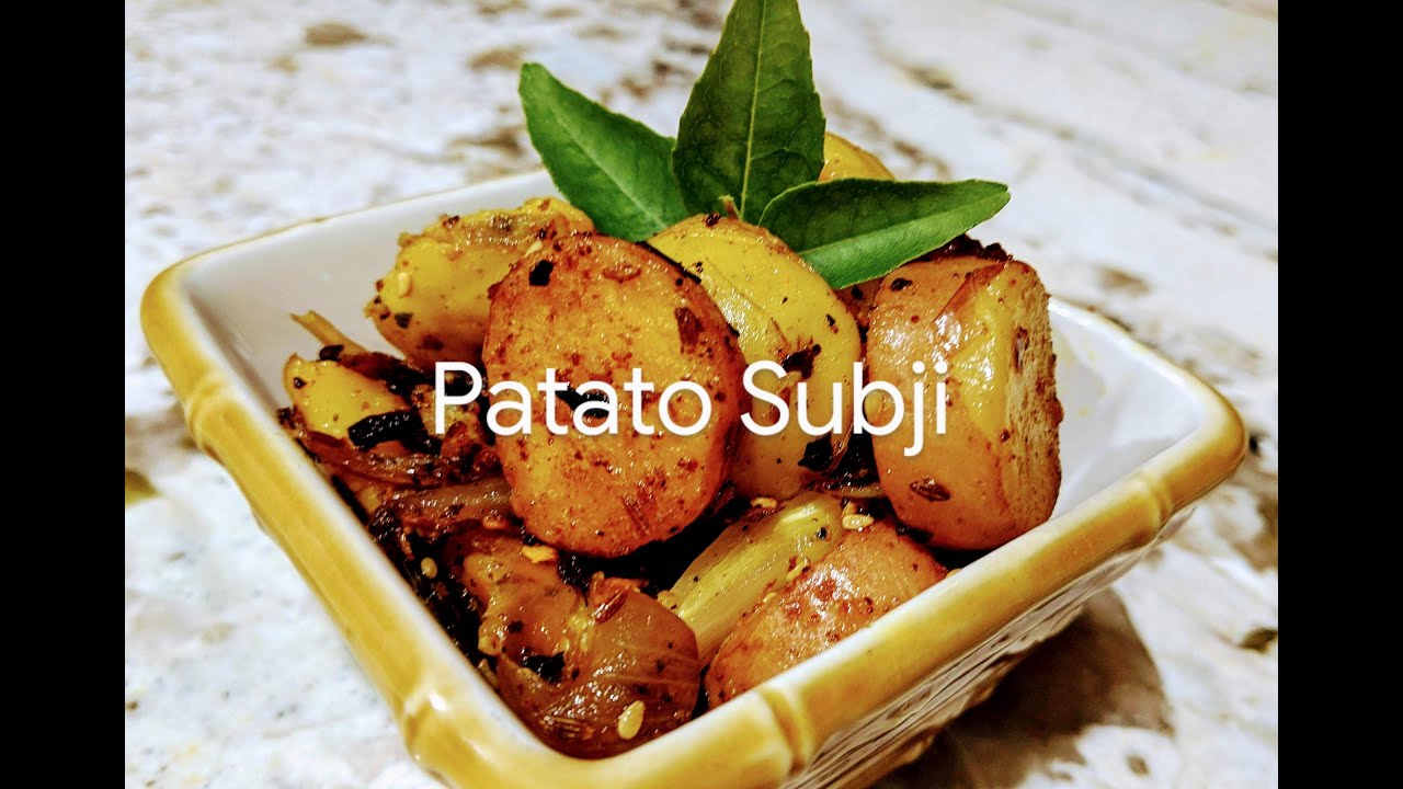 Potato Subji/(Aloo Bhaji)/Dipika Patel Kamkhalia/ #Foodina #PuriBhaji ...