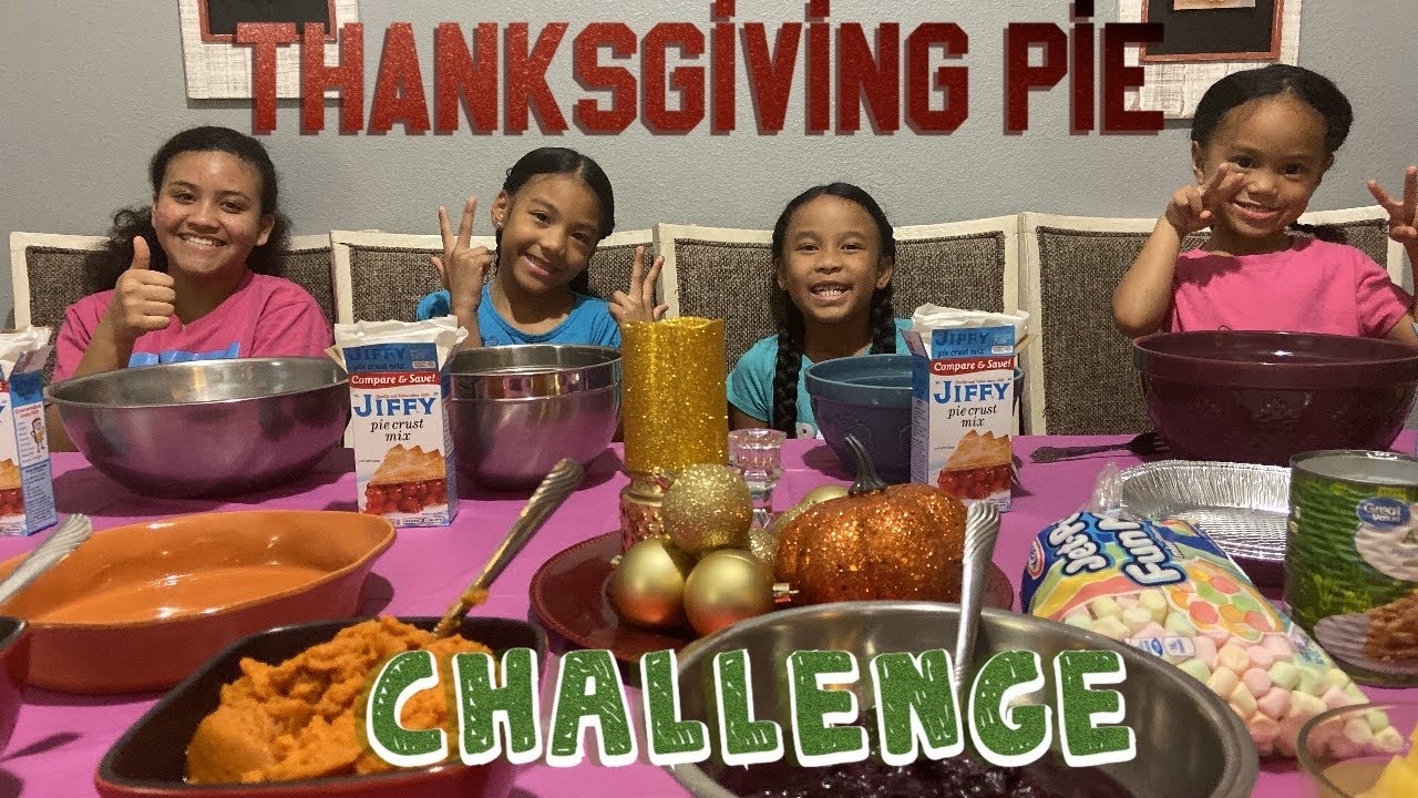 HOW TO MAKE A THANKSGIVING PIE CHALLENGE - YouTube