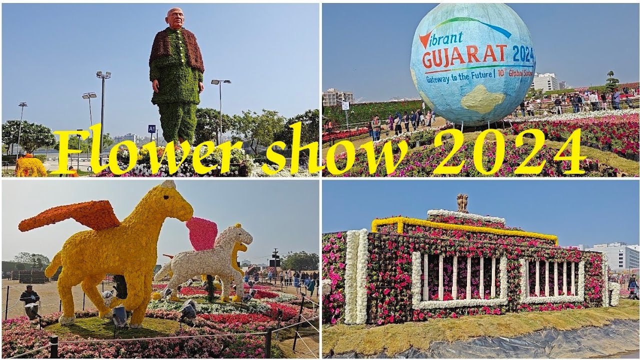 Ahmedabad Riverfront Flower show 2024 || ફ્લાવર શો રિવરફ્રન્ટ 2024 ...