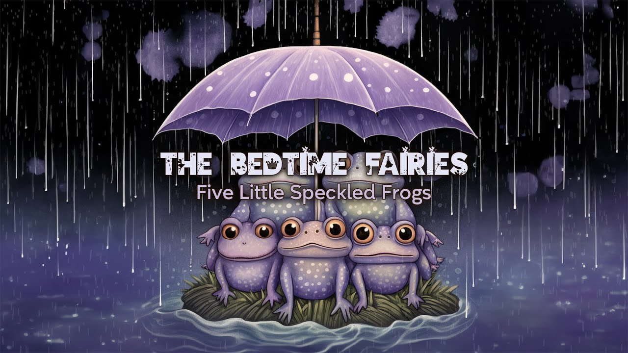 Five Little Speckled Frogs | Gentle Raindrops Lullaby For Sleep - YouTube
