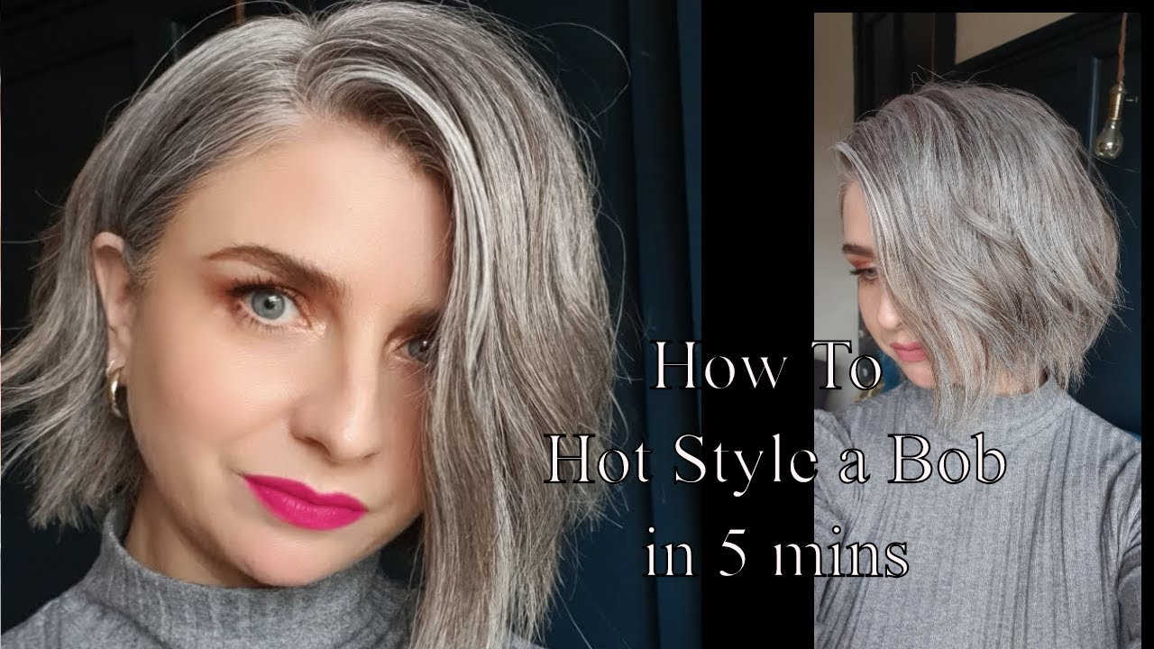 How To Hot Style A Bob In 5 Mins| Hallstyling - YouTube