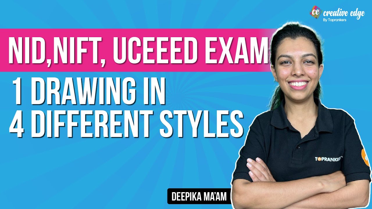 One Drawing in 4 Different Styles | Design Entrance Exam Preparation ...