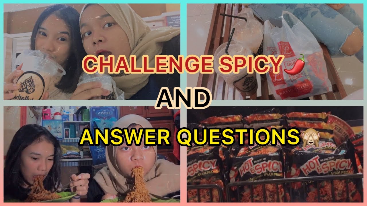 CHALLENGE SPICY🌶 AND ANSWER QUESTIONS🙈 | INDONESIA - YouTube