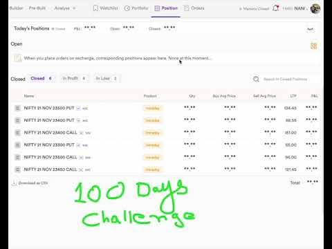 Day 1 - 100 days trading challenge - YouTube