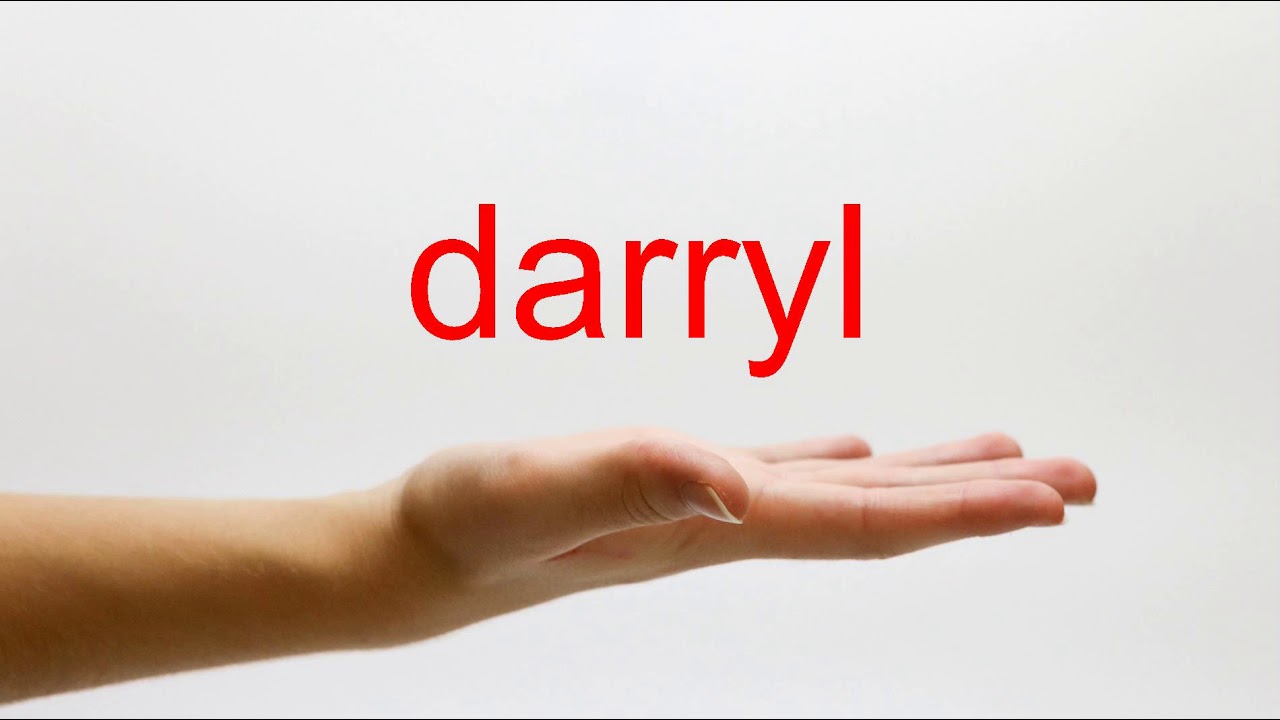 How to Pronounce darryl - American English - YouTube
