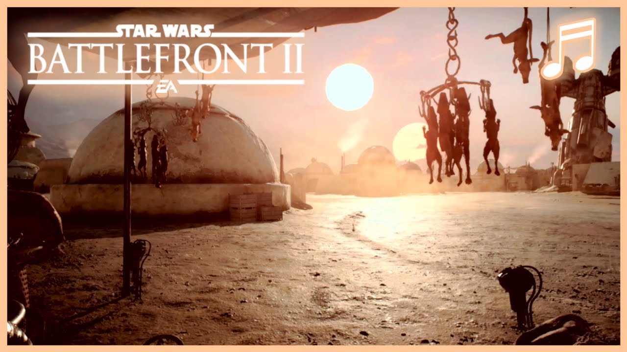 STAR WARS BATTLEFRONT 2 Tatooine Mos Eisley | Spaceport Ambience - YouTube