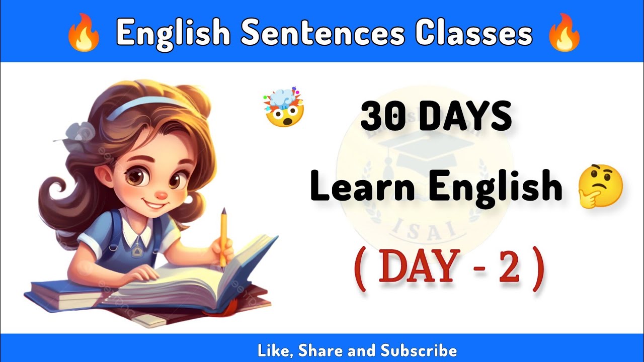 Learn English Fast in 30 DAYS / DAY-2 / Spoken English / English ...
