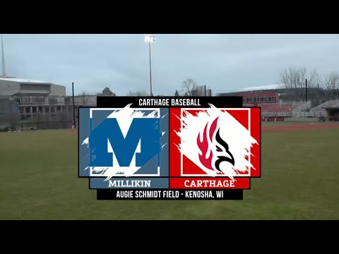 Carthage Baseball vs. Millikin Game 2 2024_3_30 - YouTube