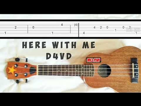 Here With Me d4vd Easy Melody Fingerpicking Fingerstyle ukulele tabs ...