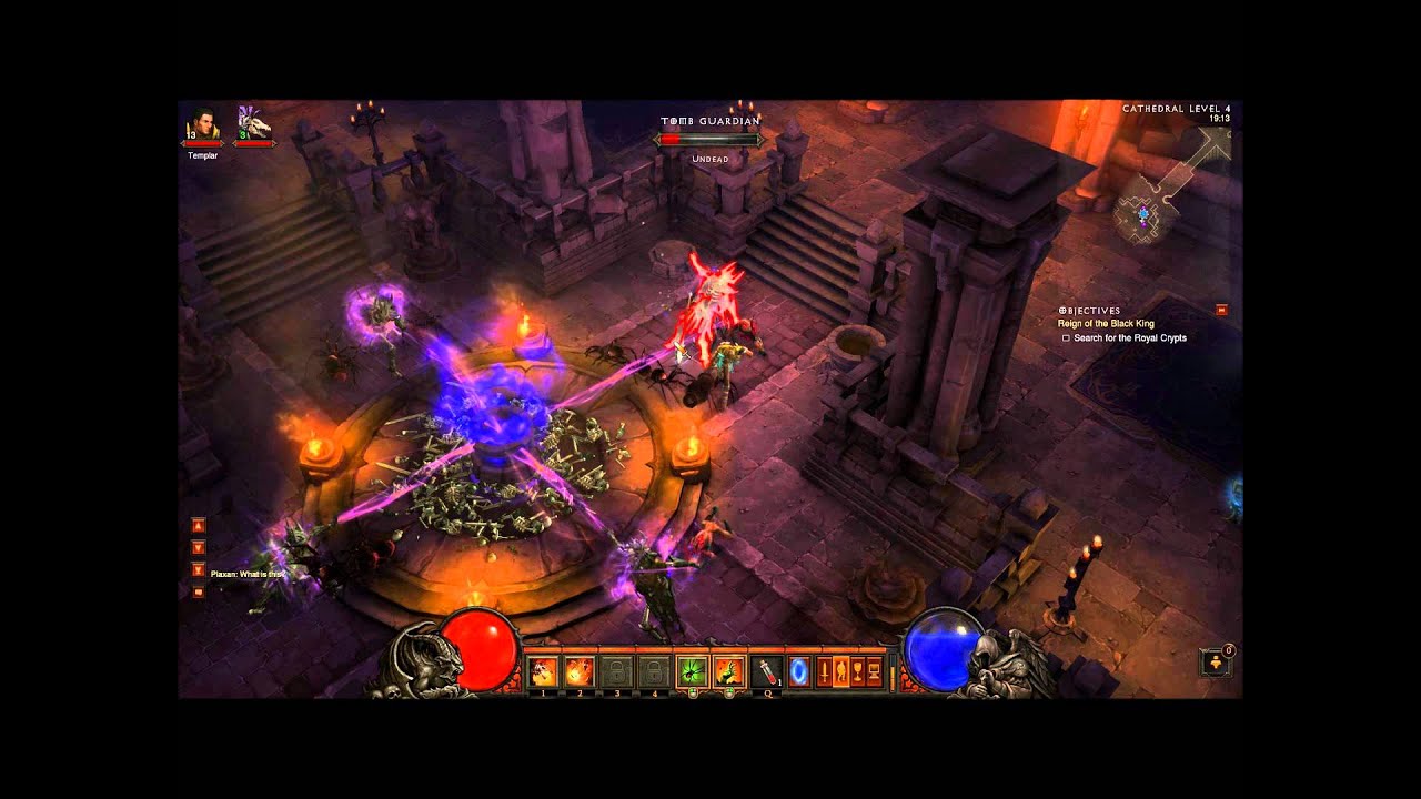 Diablo 3 Witch Doctor Patch 14 Skeleton King - YouTube