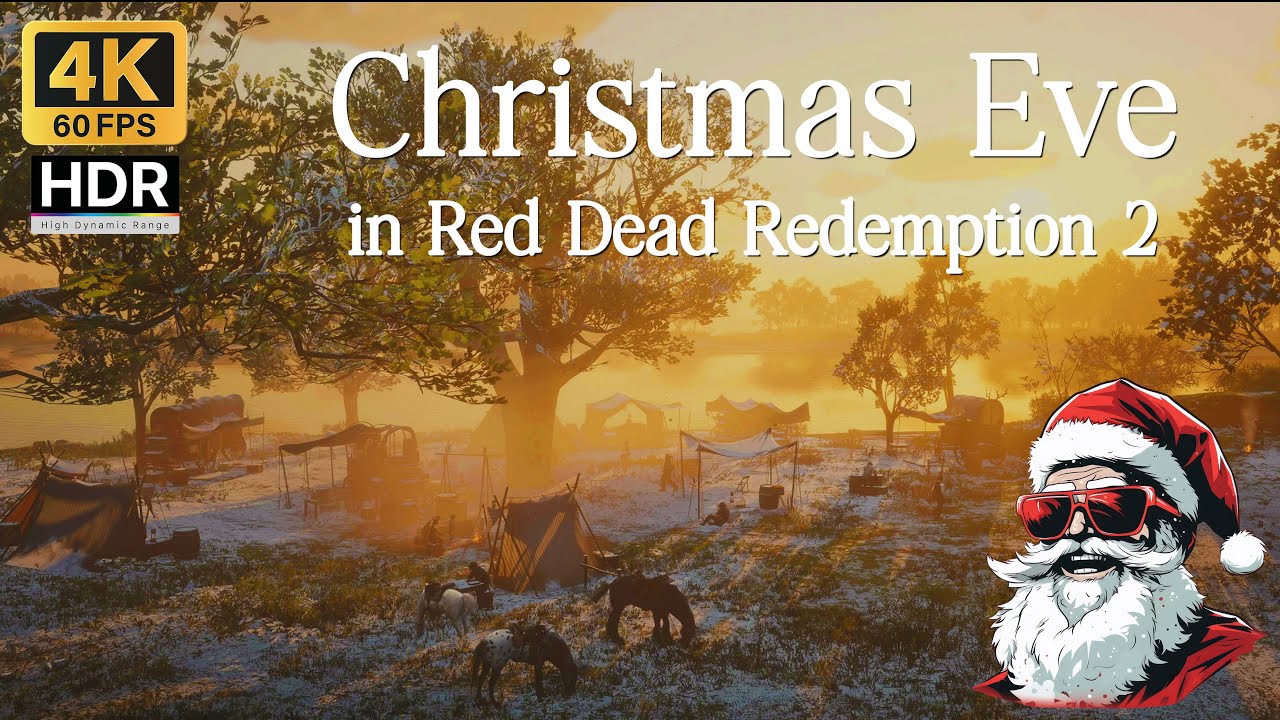 Christmas Eve in Red Dead Redemption 2! | Epic graphics | Chill and ...