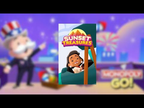 How to get free hammer tokens in Sunset Treasures Monopoly GO - YouTube