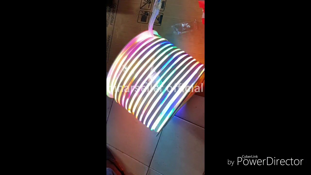 NEON FLEX RGB 100 METER 2 SISI INDOOR OUTDOOR IP65 - YouTube