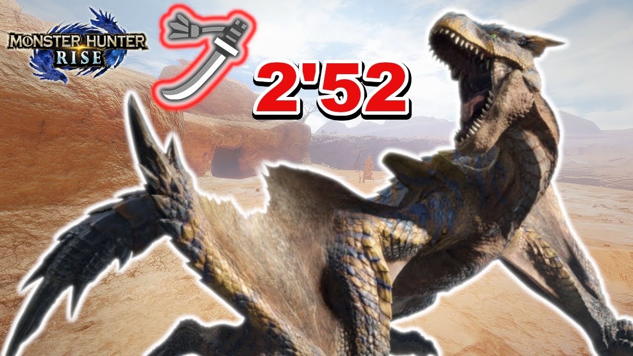 Tigrex Solo Speedrun (Long Sword) Monster Hunter Rise - YouTube