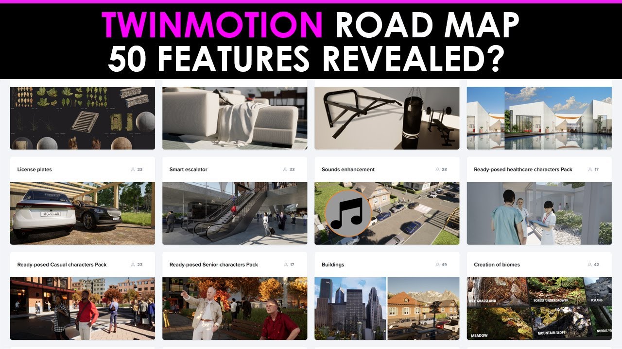 Twinmotion Road Map: 50 Features Revealed? - YouTube