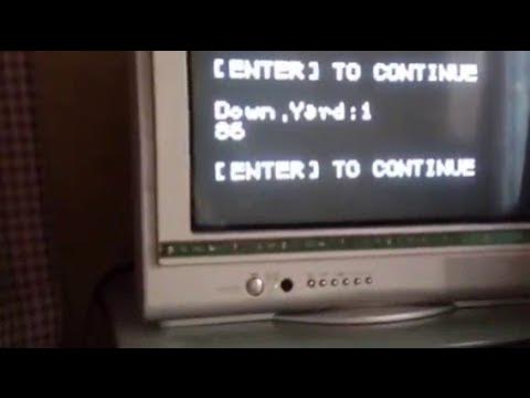 Arduino Retro Computer TV American Football - YouTube