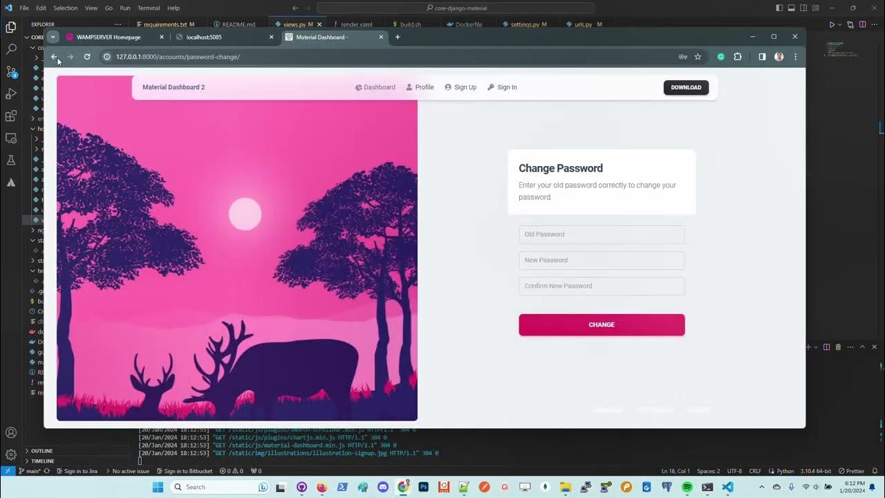 Django for Beginners - Integrate Material Dashboard Design | AppSeed - YouTube