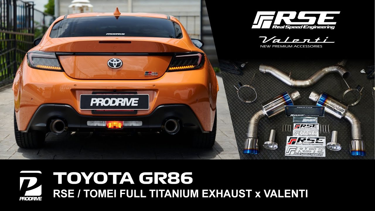 RSE / Tomei FULL TITANIUM EXHAUST x Toyota GR86 Boxer engine sound ...